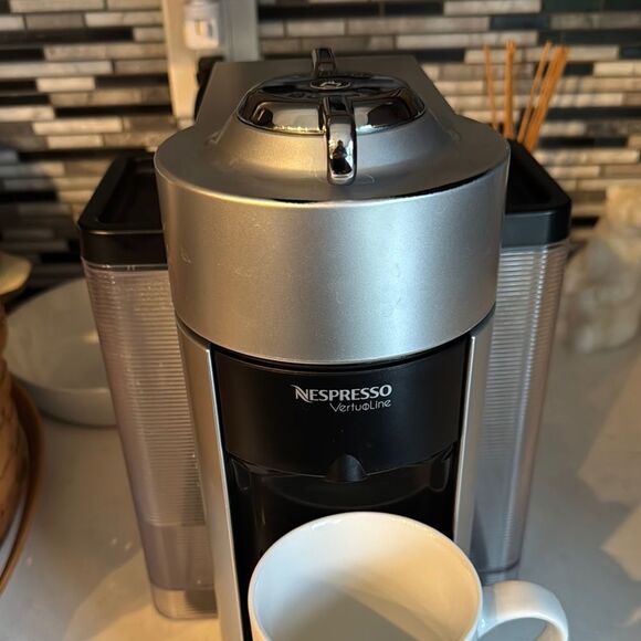 Nespresso | Kitchen | Nespressovertuoline Coffee Machine Silver And ...